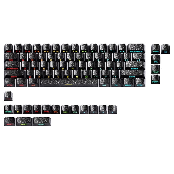 Original Profile Keycaps Carbon Fibers Texture PBTs Materials 82Key ...