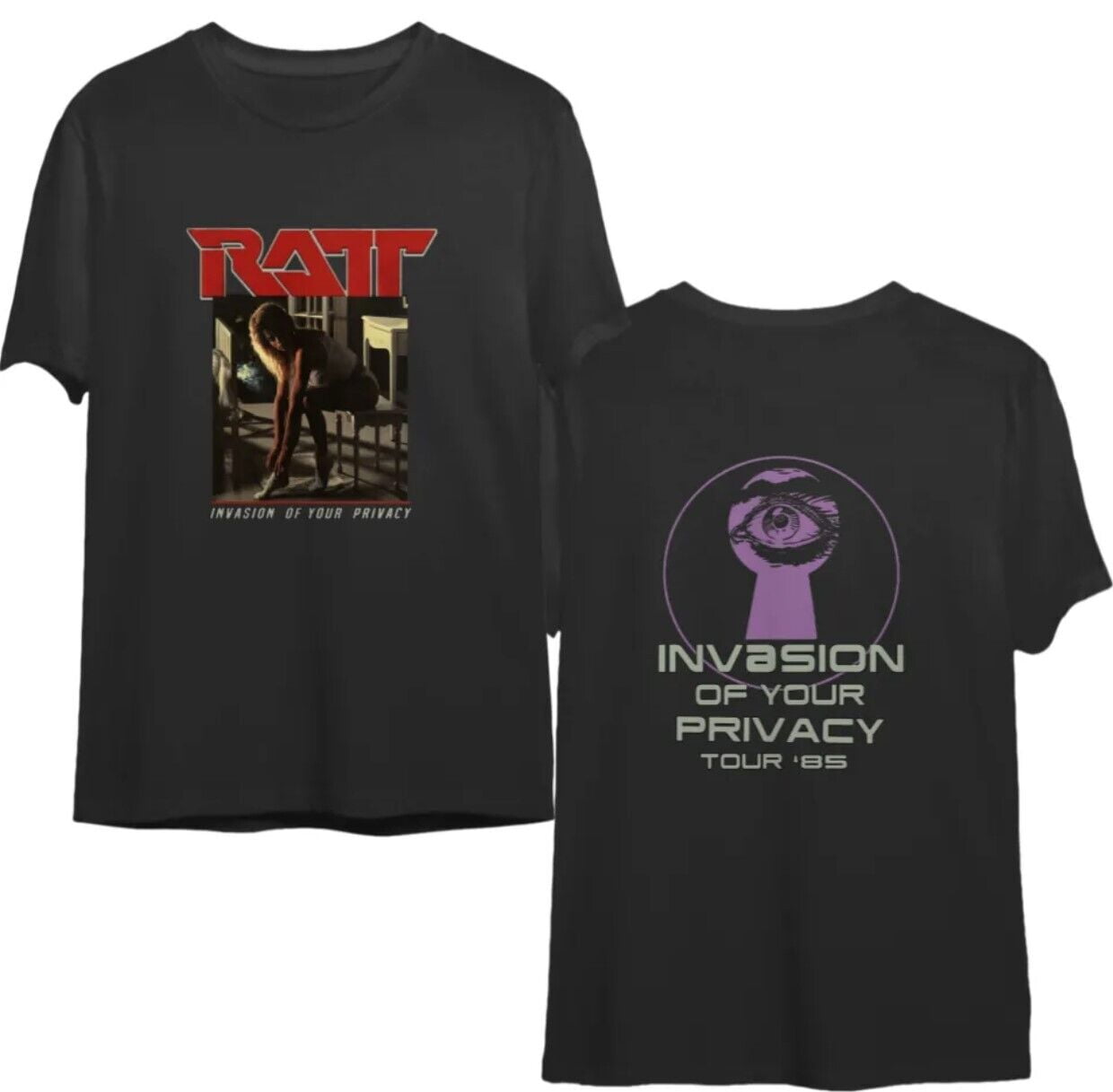 Original RATTA 1985 Tour vintage 2 sided t Shirt - Walmart.com