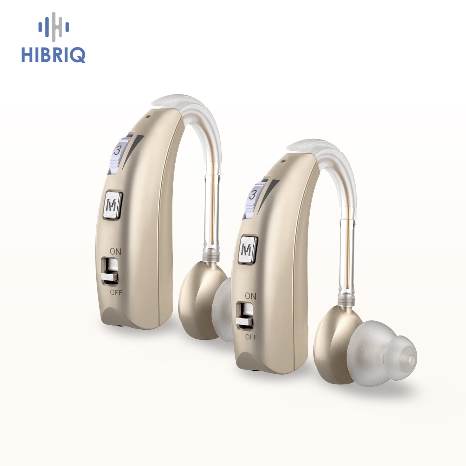 HIBRIQ Rechargeable Digital Hearing Aids Intelligent Noise Cancellation ...