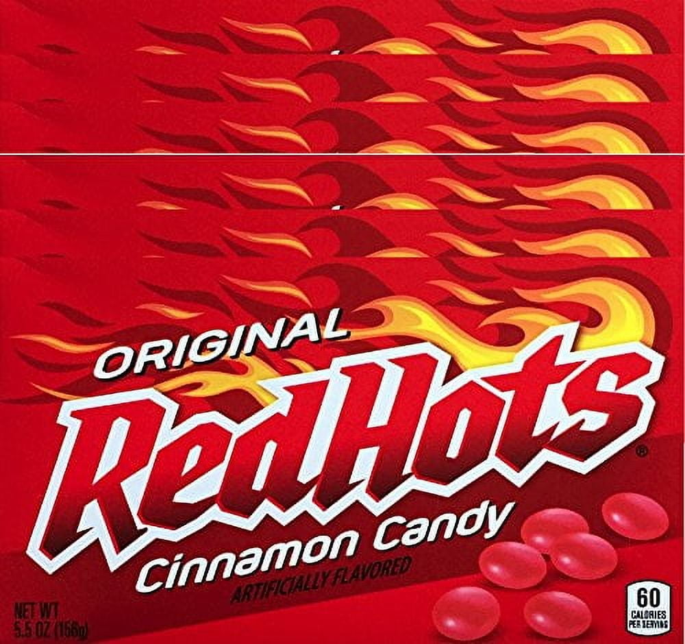 Original Red Hots Theater Box Cinnamon Candy Net WT 5.5 Oz (pack of 6 ...
