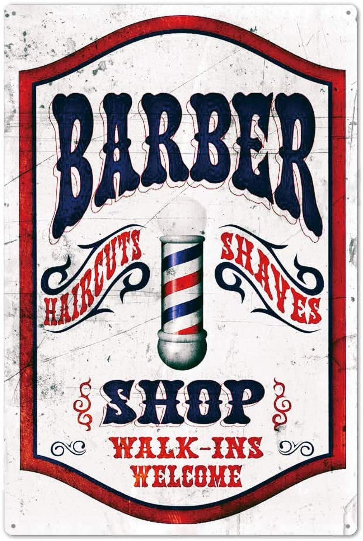 Original Retro Design Metal Sign Barber Shop Poster Barber Signs ...