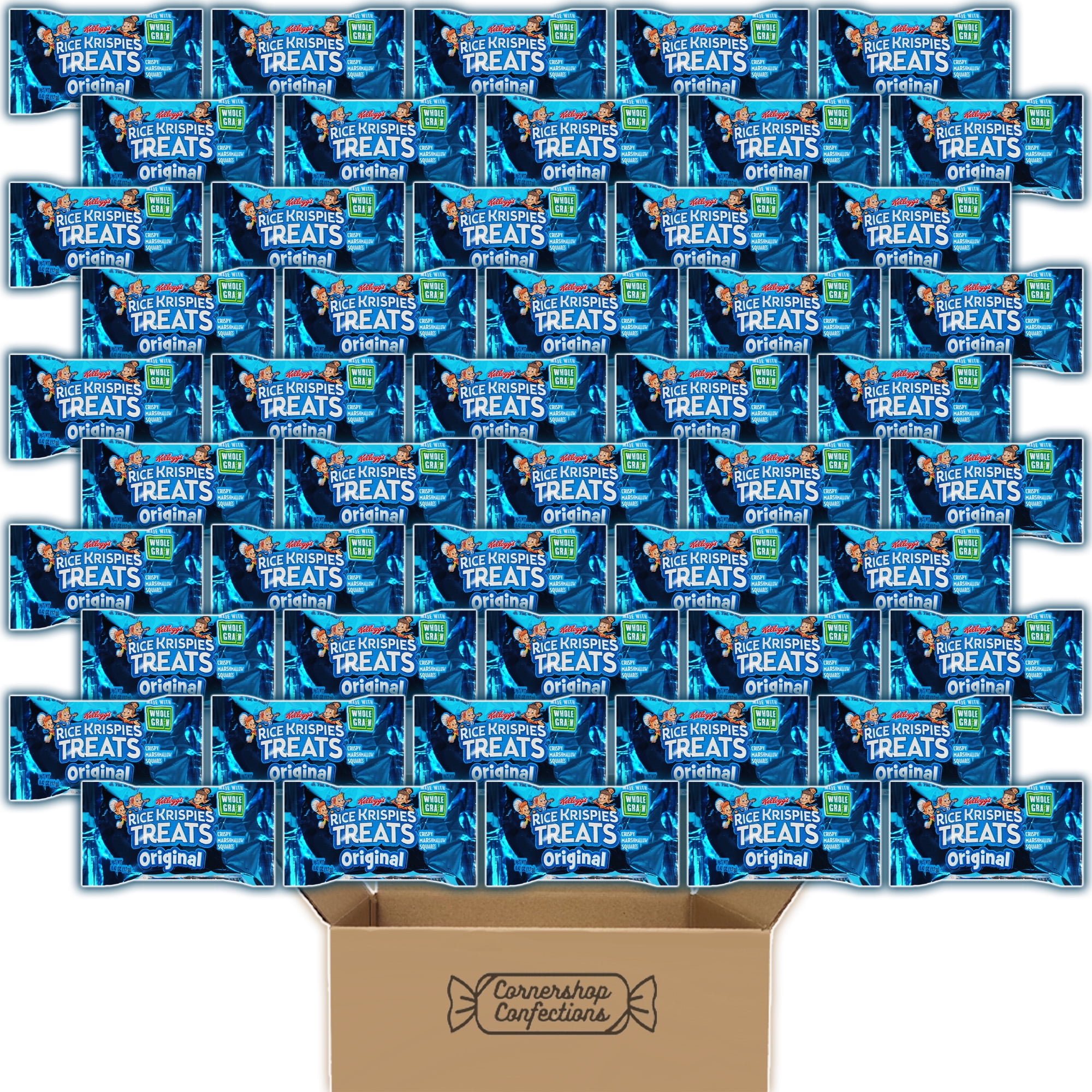 Original Rice Krispies Treats Bulk Pack - 50 Individually Sealed 0.42oz ...