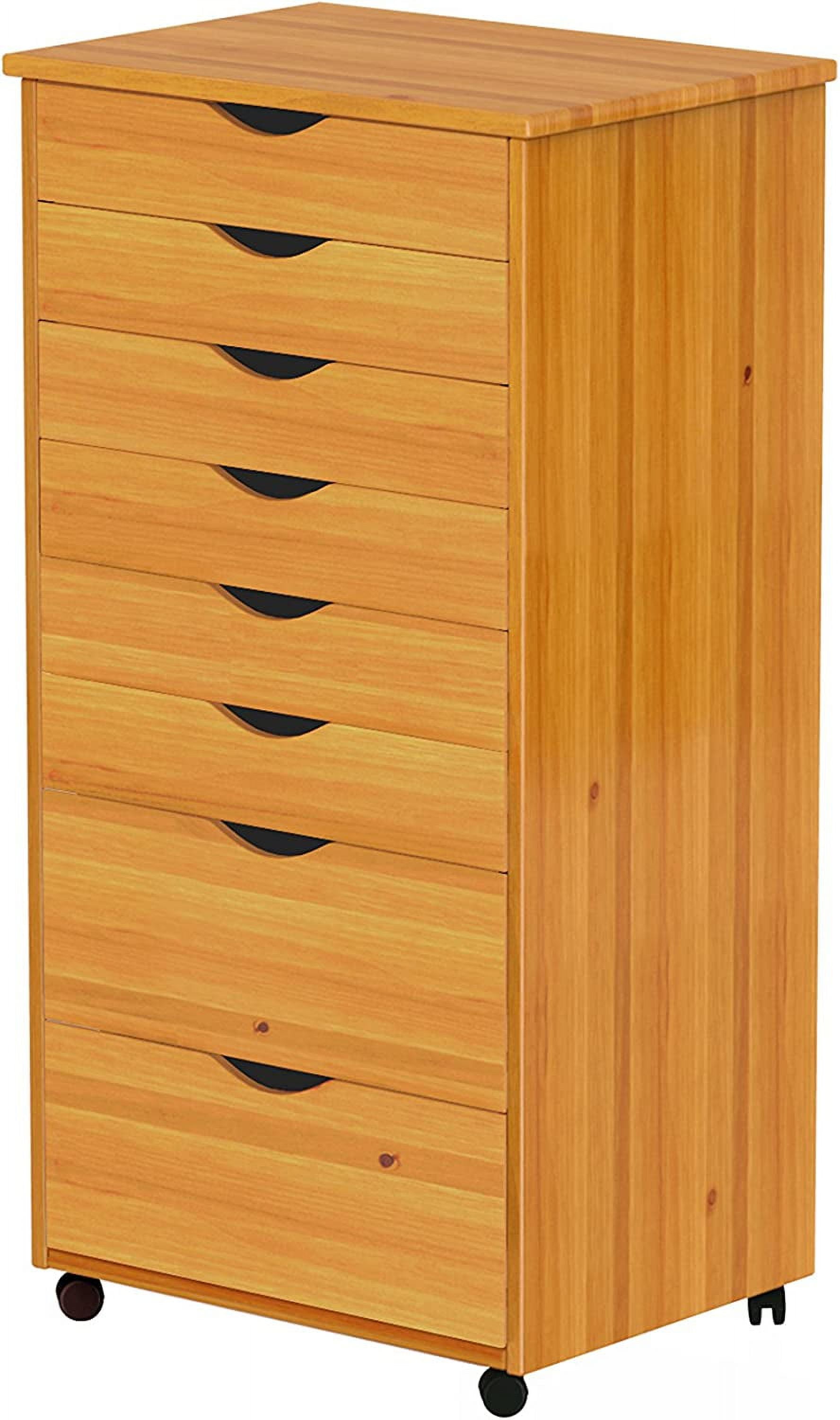 Original Roll Cart, Solid Wood, 6+2 Drawer Extra Wide Drawers Roll ...