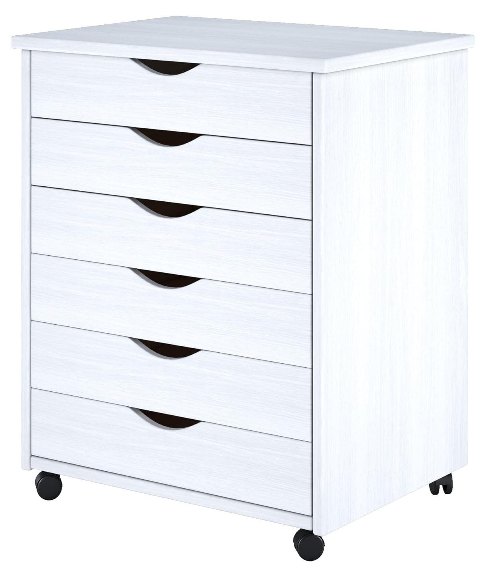 Original Roll Cart, Solid Wood, 6 Drawer Extra Wide Drawers Roll Carts ...