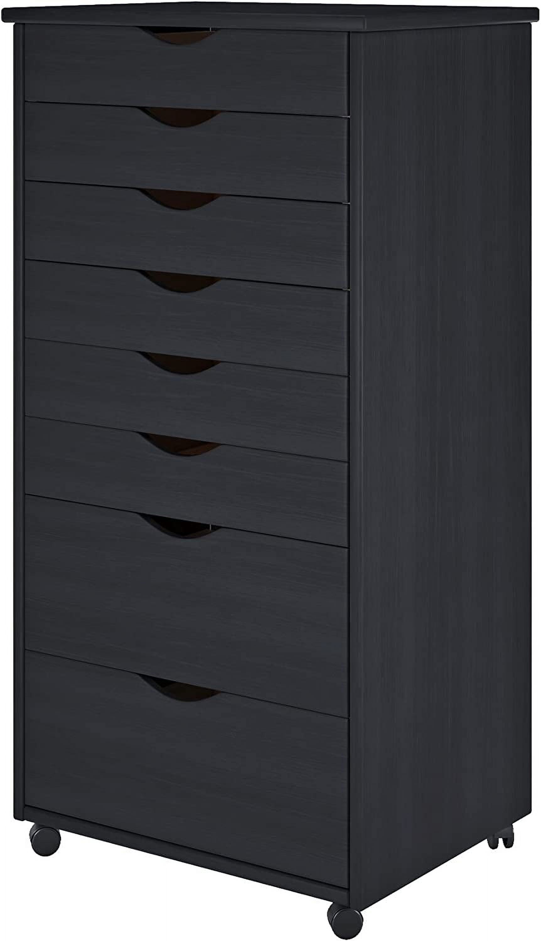 Original Roll Cart Solid Wood 6 Drawer Narrow Drawers Roll Carts Medium ...