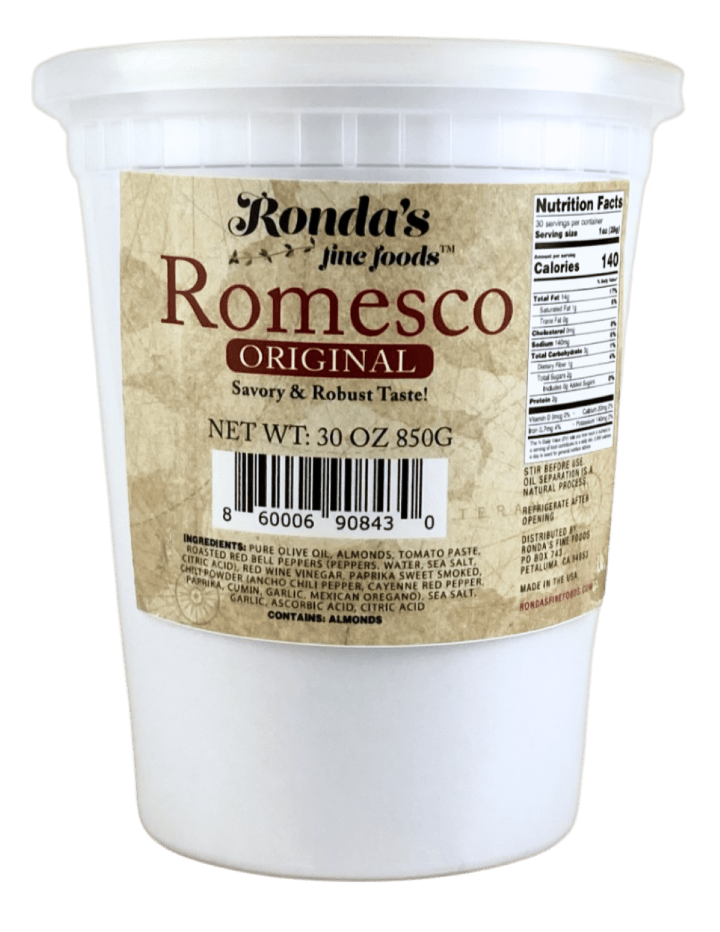 Original Romesco Dip/Spread/Topping/Sauce 30oz 2ct Tub - Walmart.com