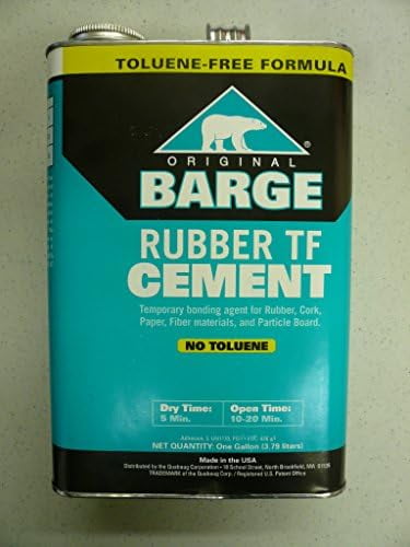 Original Rubber TF Cement by Quabaug Corp -1 Gallon- Shoe Glue Toluene ...