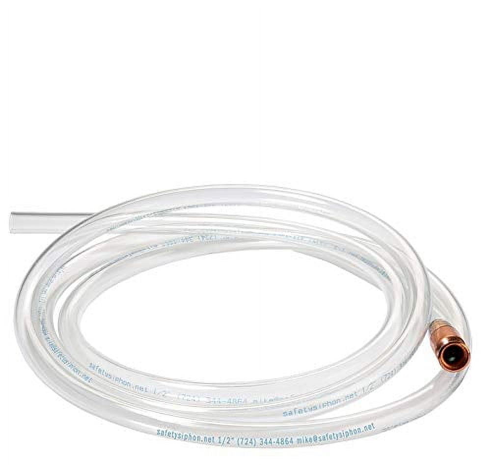 The Original Safety Siphon 10 Foot High Grade Hose, 1/2" Valve Siphon ...