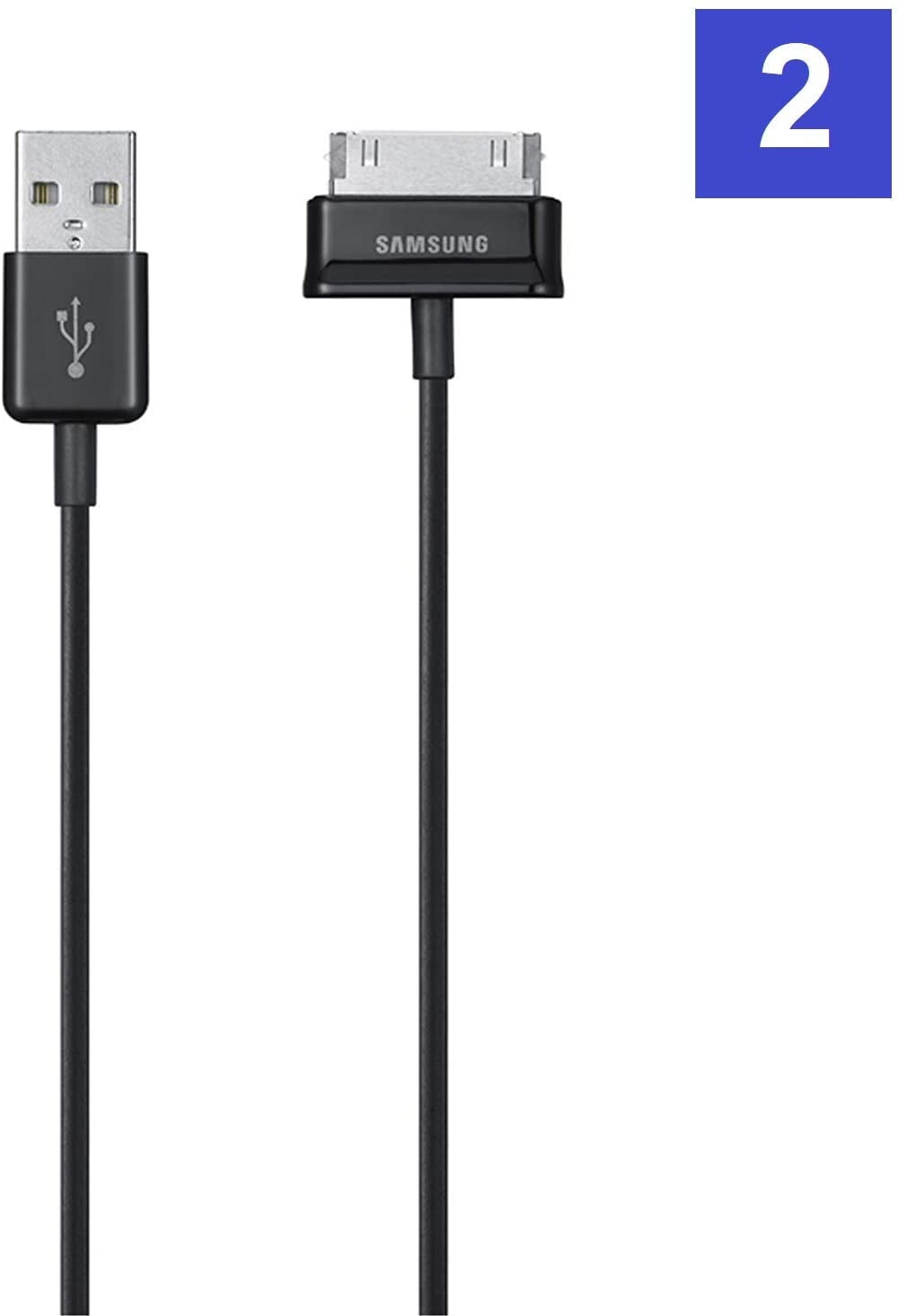 OEM Cables Original Samsung USB Data Cable, 2 Pack, 30-Pin, 3 FT ...