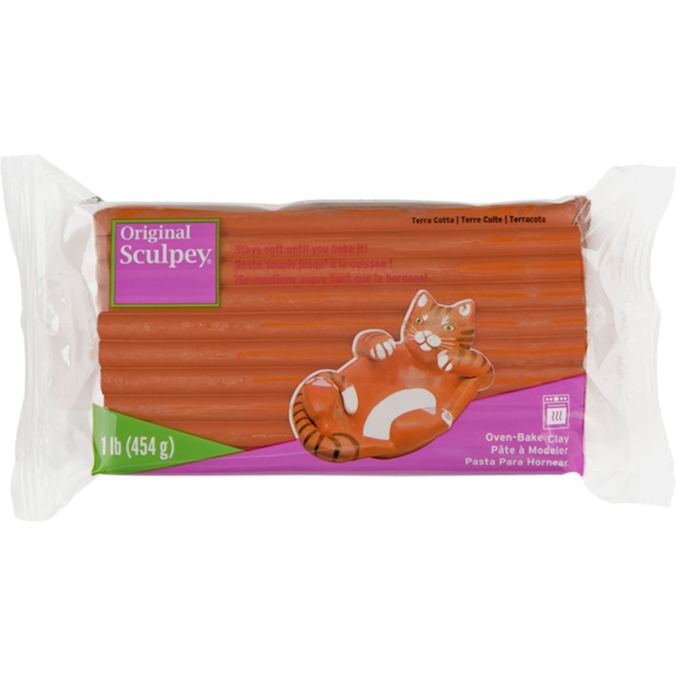 Original Sculpey Oven-Bake Clay, 1 lb., Terra-Cotta - Walmart.com