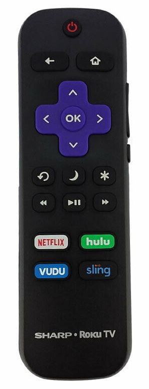 Original Sharp Roku Remote Control with Netflix, Hulu, VUDU, Sling ...