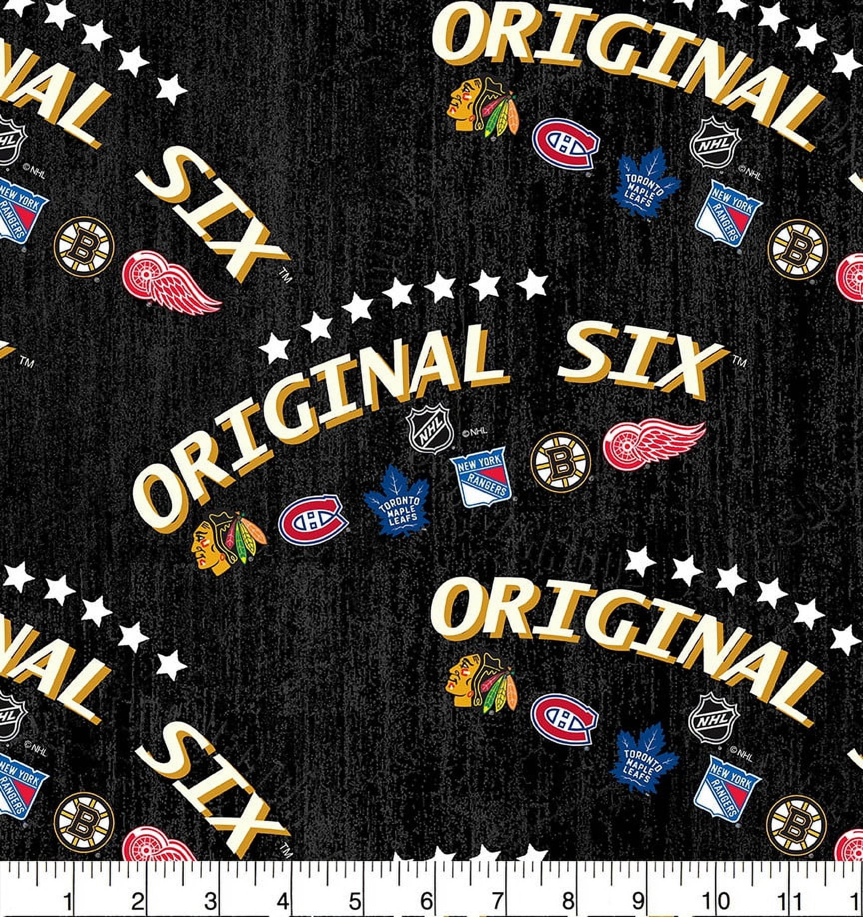 Original Six Cotton Fabric with Star Logos Print and Matching Solid ...