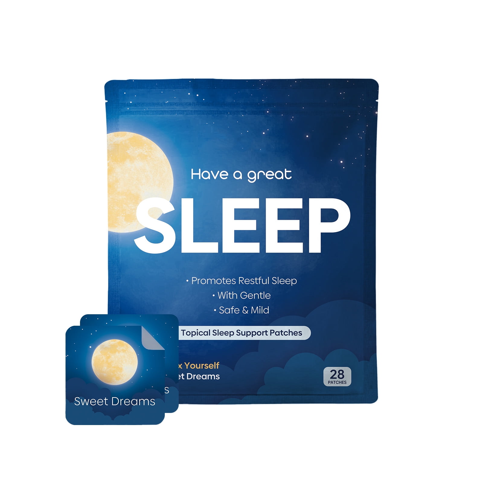 Original Sleep Patches Easy to Apply, Extra Strength | Melatonin & Valerian for Deep Sleep, Wake ...