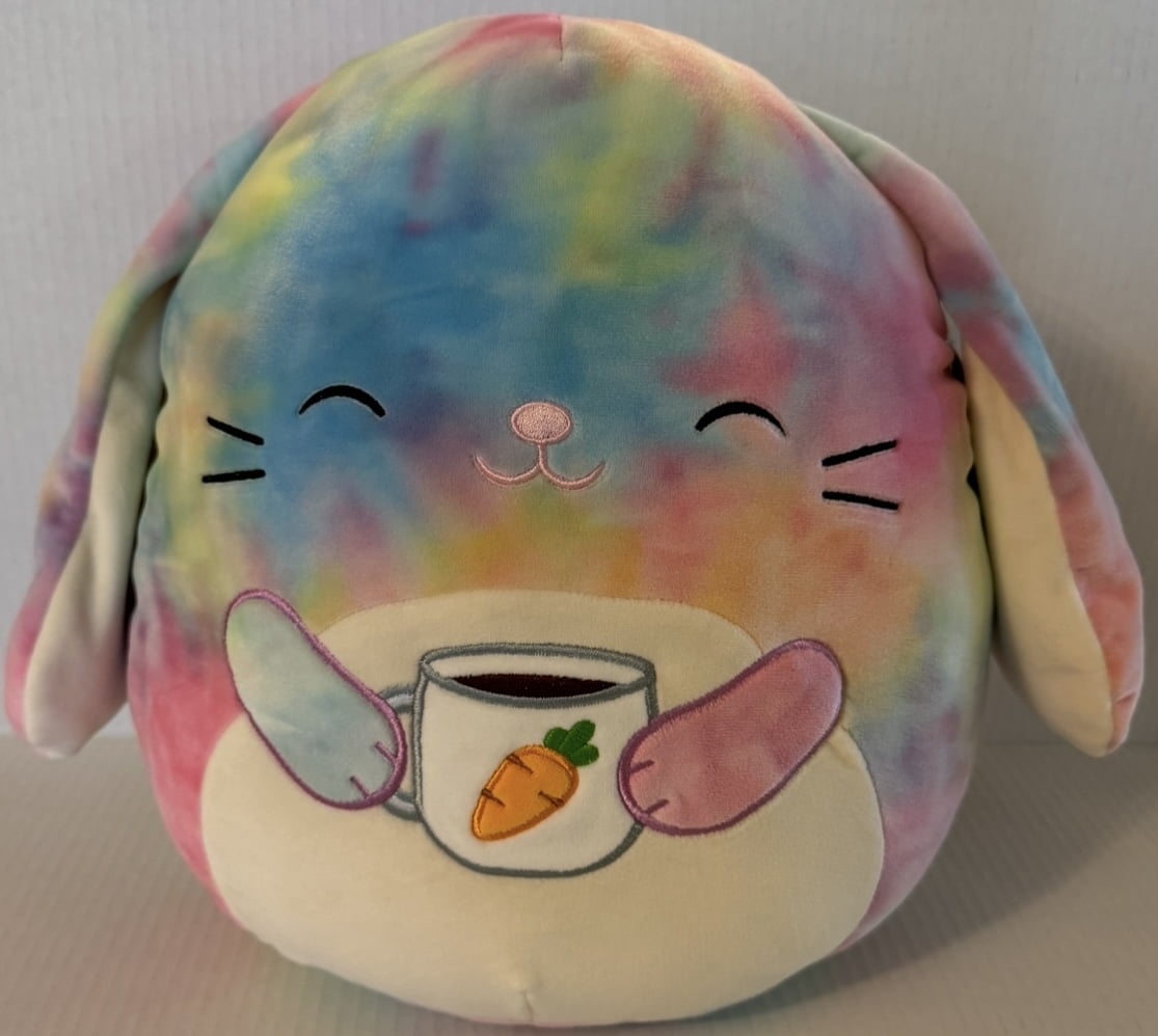 Original Squishmallows Candy the Tie-Dye Floppy Eared Bunny 12" Plush ...