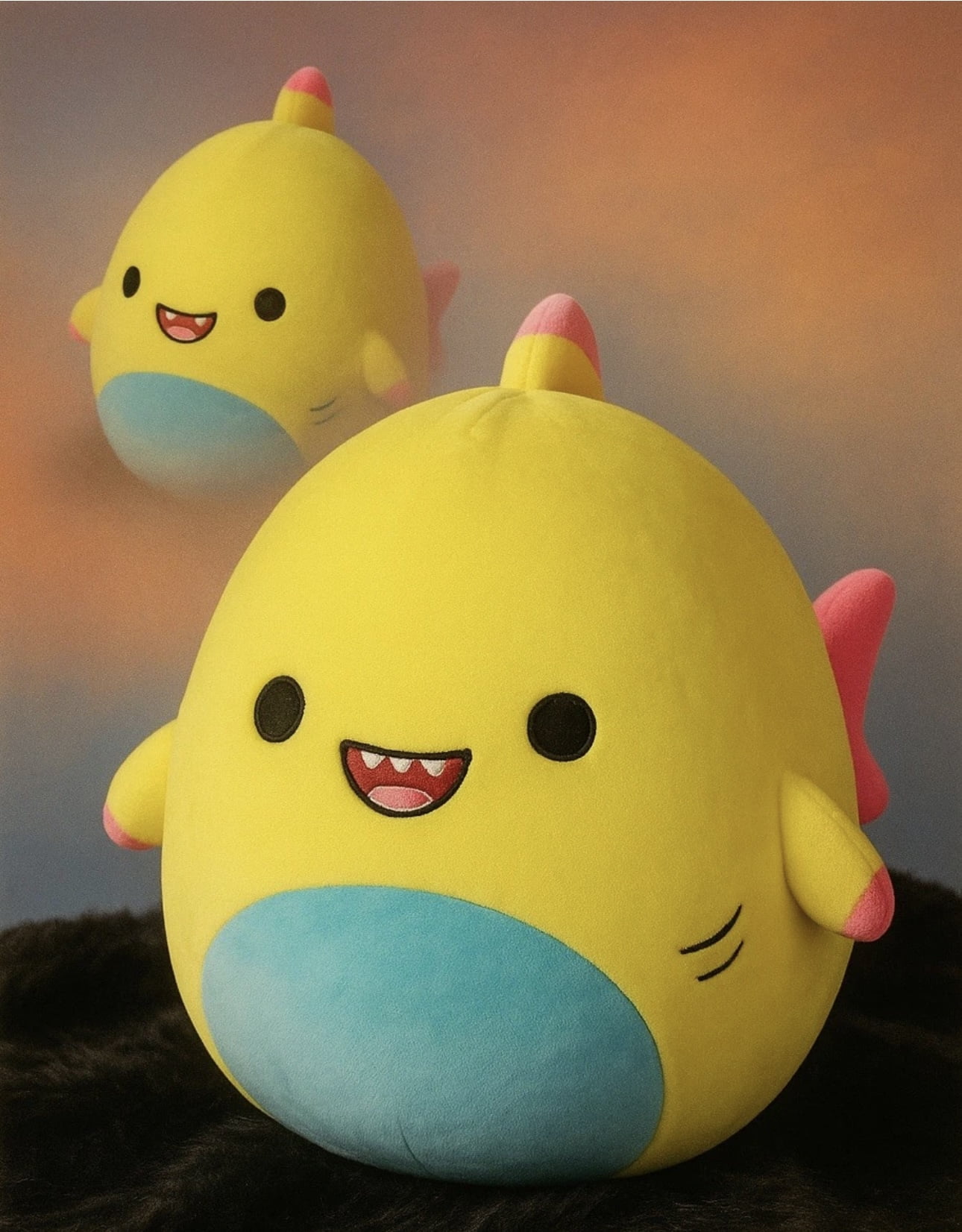 Original Squishmallows Gilberto The Neon Shark 12" Plush - Walmart.com