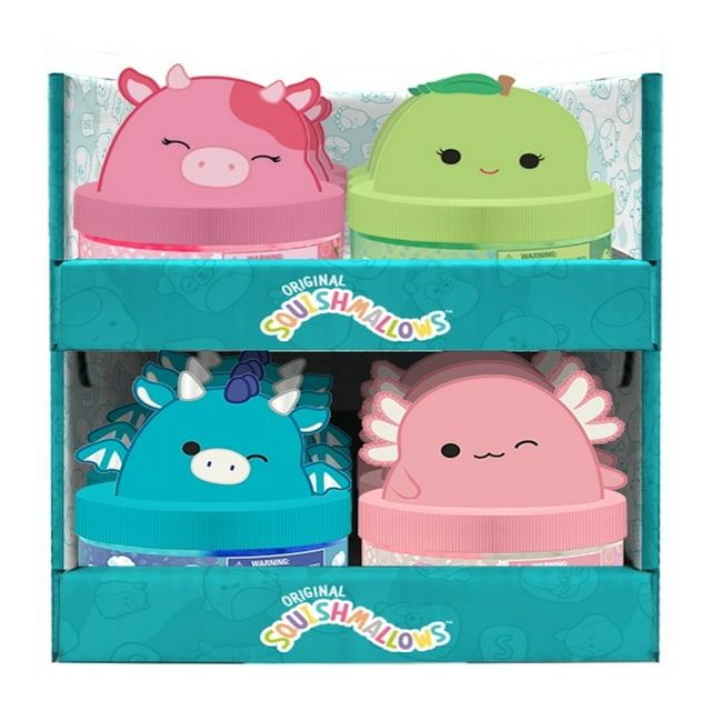 Squishmallows Premium Scented Cloud Slime Jars - 8 oz - Walmart.com