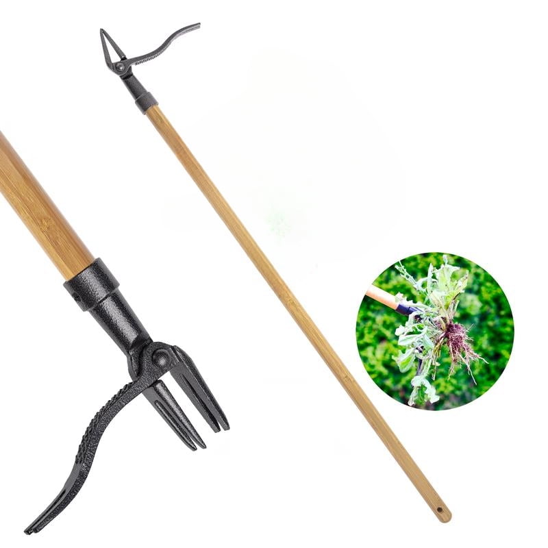 Original Stand Up Weed Puller Tool with Long Handle - Made with Real ...