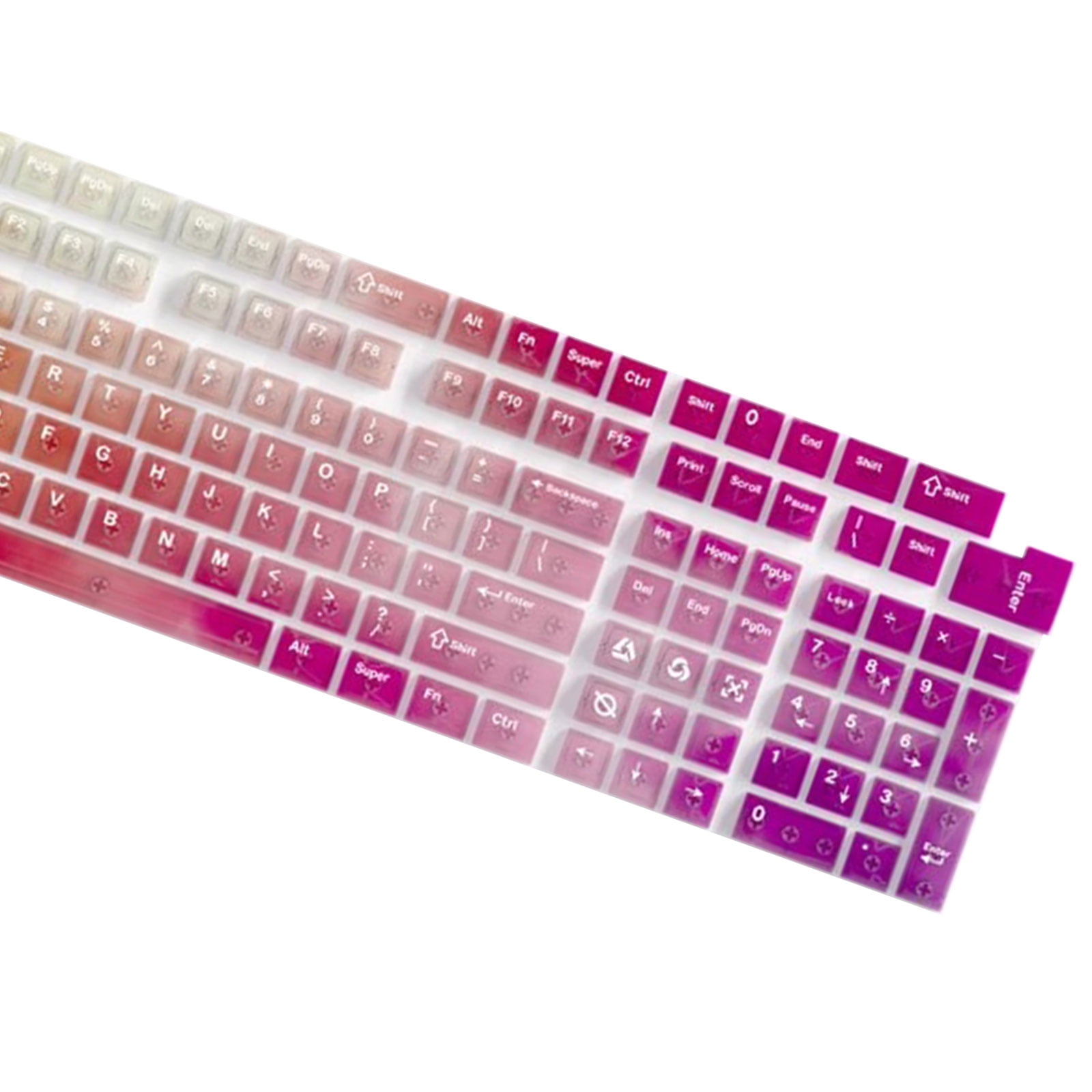 Original Standard Height PC Keycaps 132 Keys With Rainbow Color Even ...