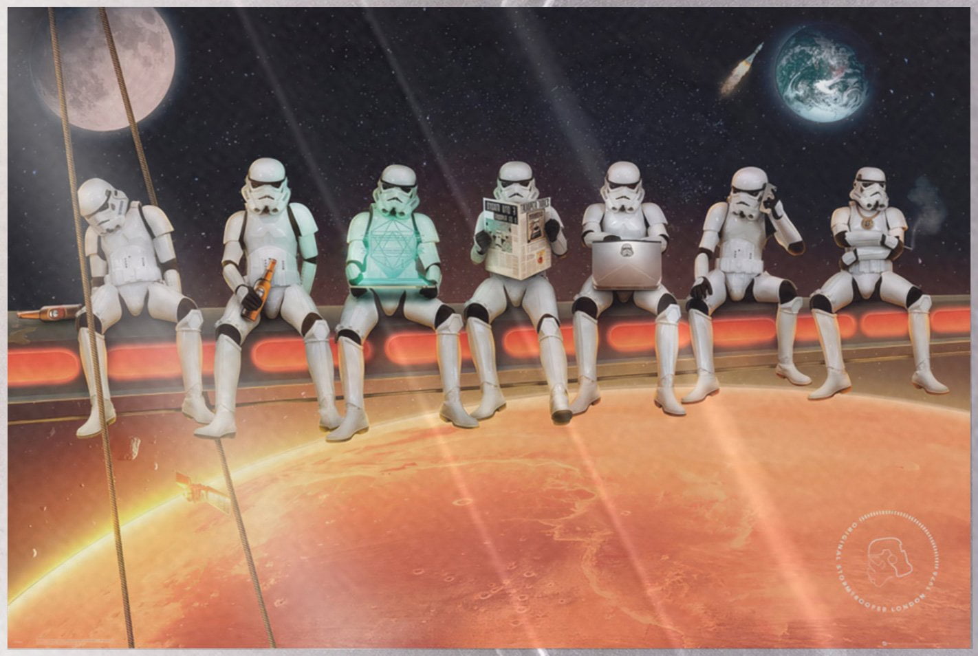 Original Stormtrooper - Movie Poster (Stormtroopers On Girder in Space ...