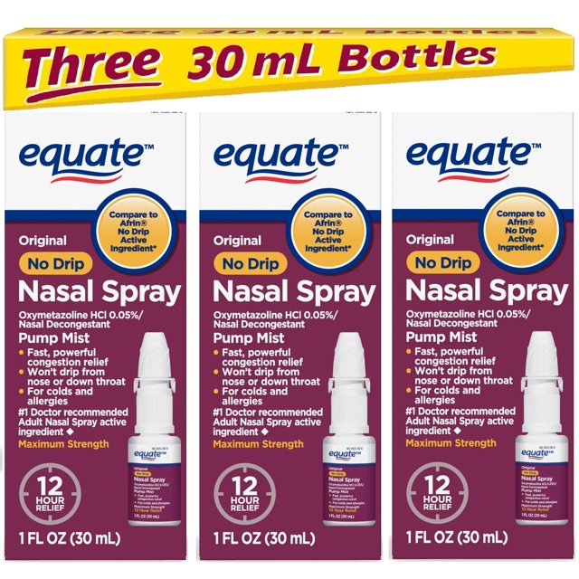 Equate Maximum Strength 12 Hour Allergy & Sinus Relief Nasal ...