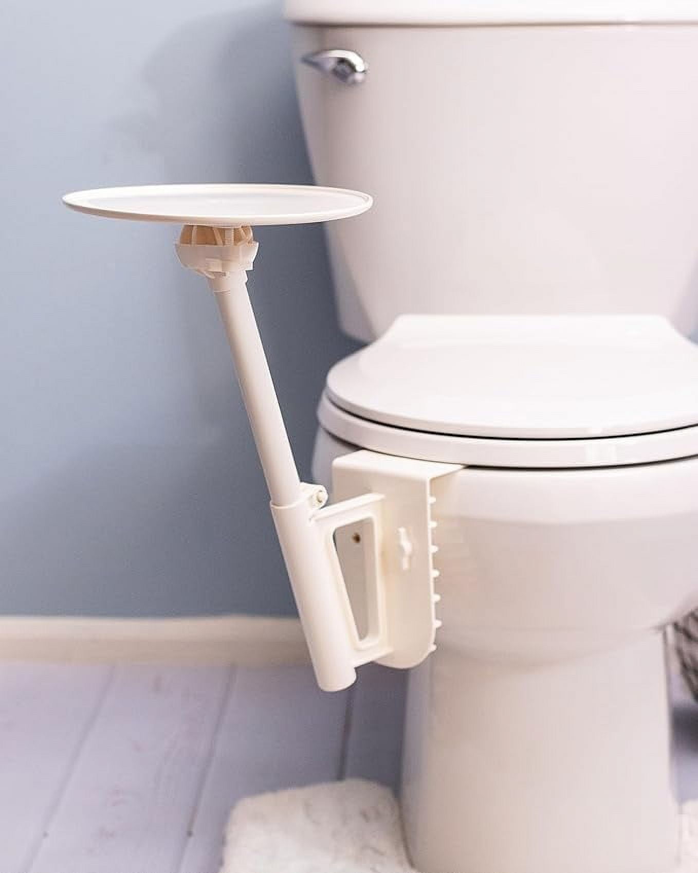 The Original Toilet Table | White Bathroom Accessory for Accessibility & Mobility | Plastic ...