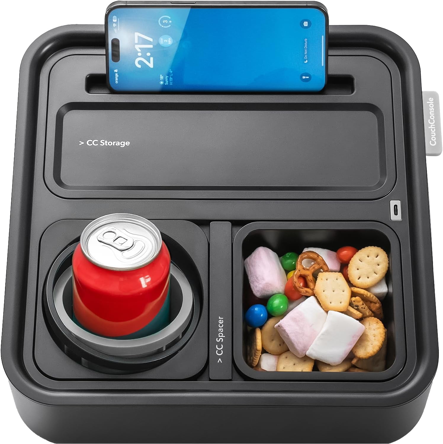 Original Tray - Drinks & Snacks Sofa Caddy with Armrest, Table with ...