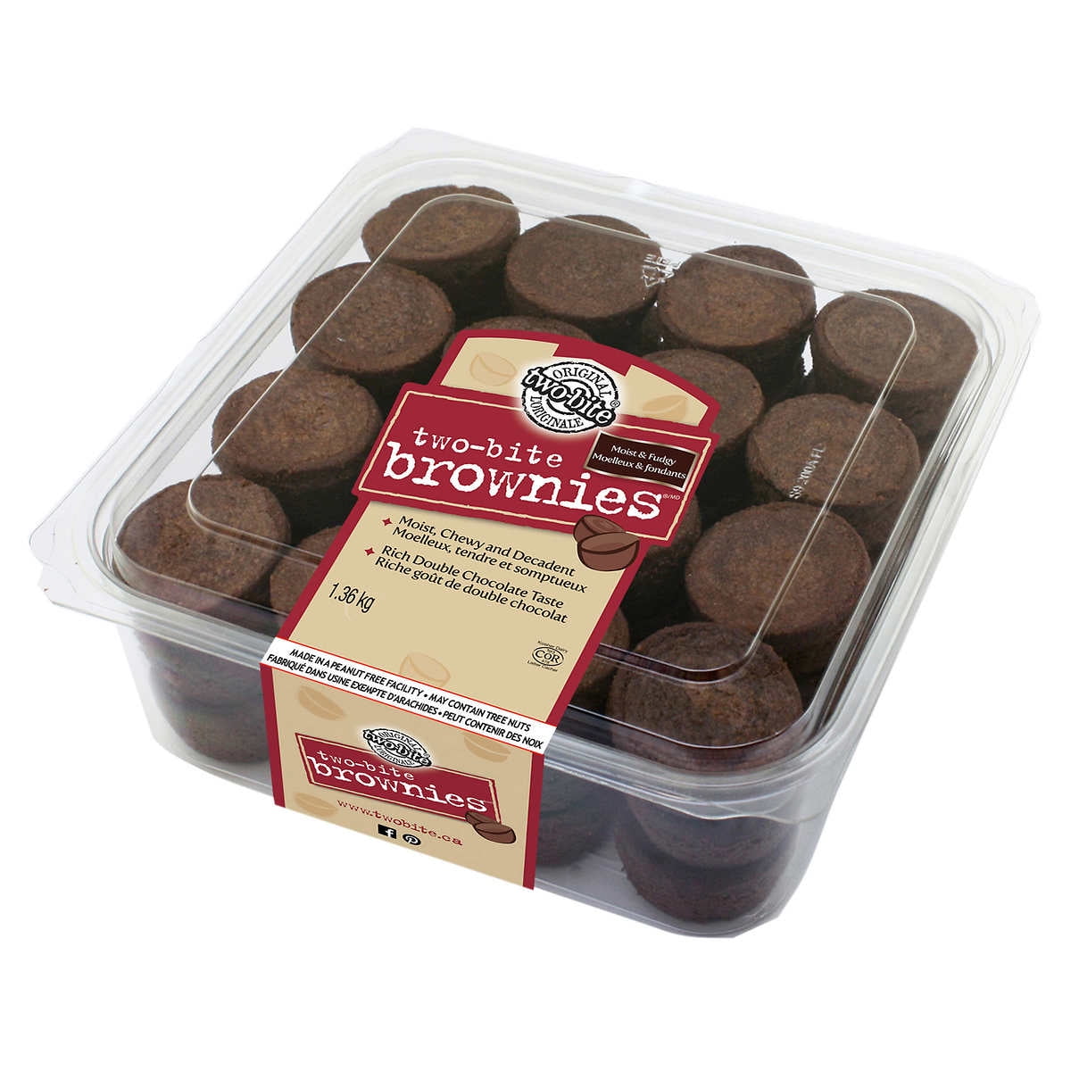 Original Two Bite Brownies, 1.36kg/3 lb - Walmart.com