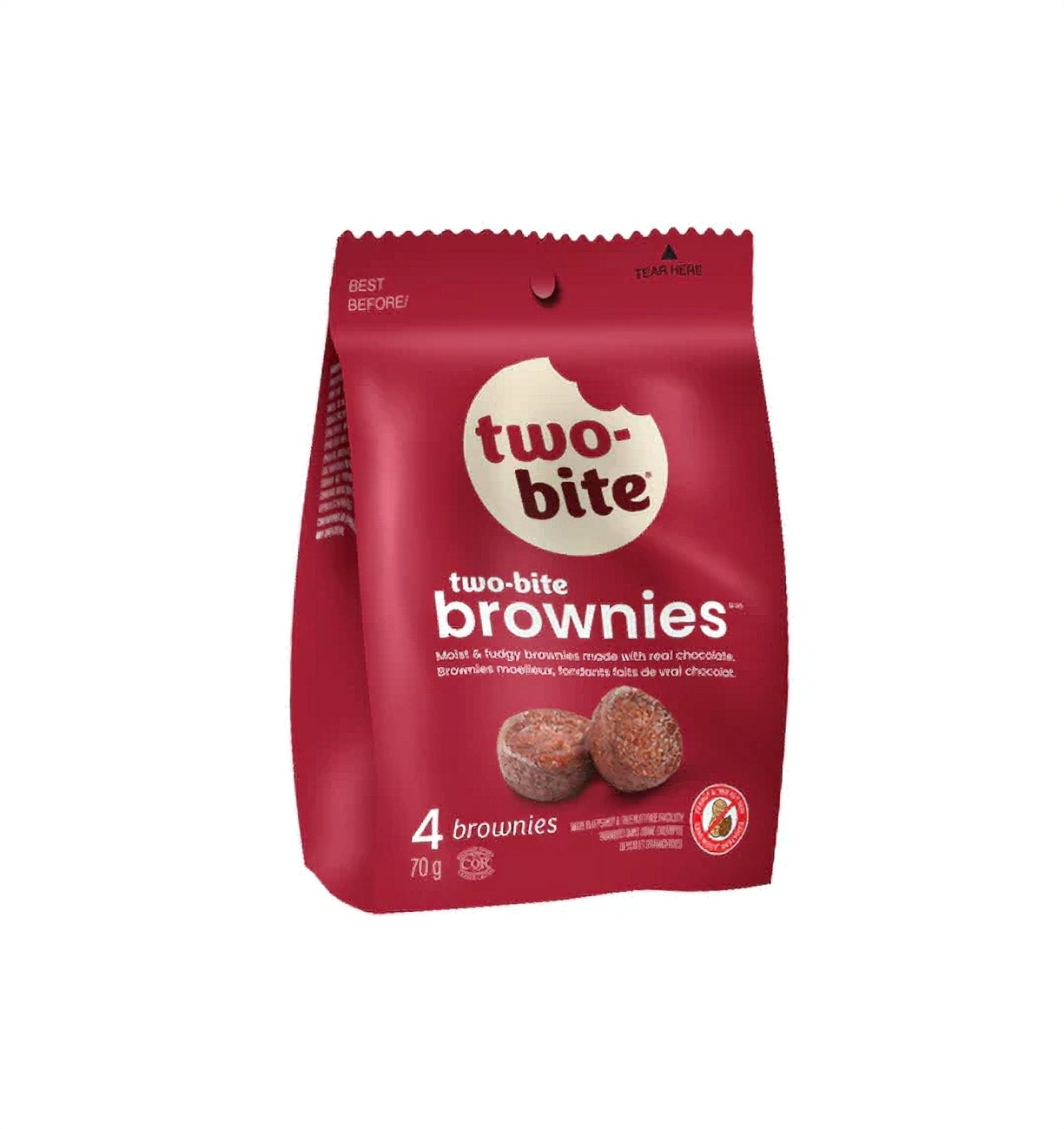 Original Two-Bite Brownies, 70g/2.4 oz. Bag - Walmart.com