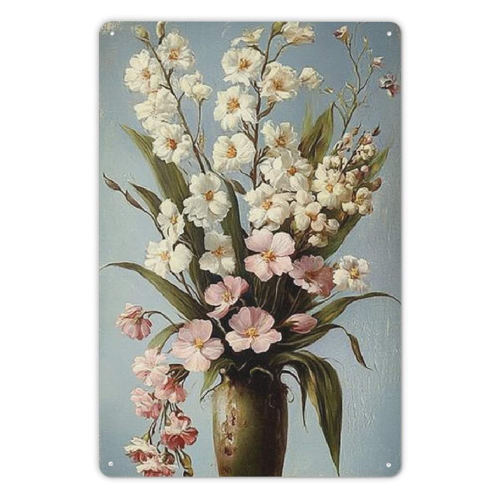 Original Vintage FlowersTheme Wall Art Print, Funny Retro Classic Art ...