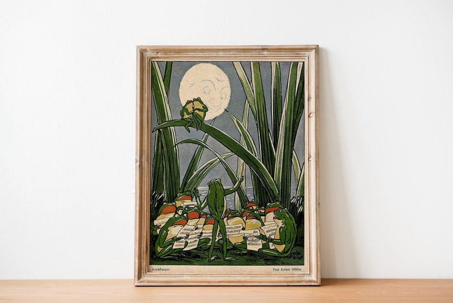 Original Vintage Frog Concert Poster, Singing Frog Chorus Poster, Retro ...