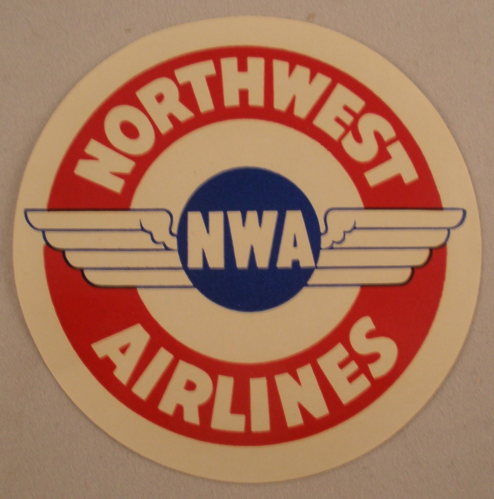 Original Vintage Northwest Airlines Luggage Decal DEC-0132 - Walmart.com
