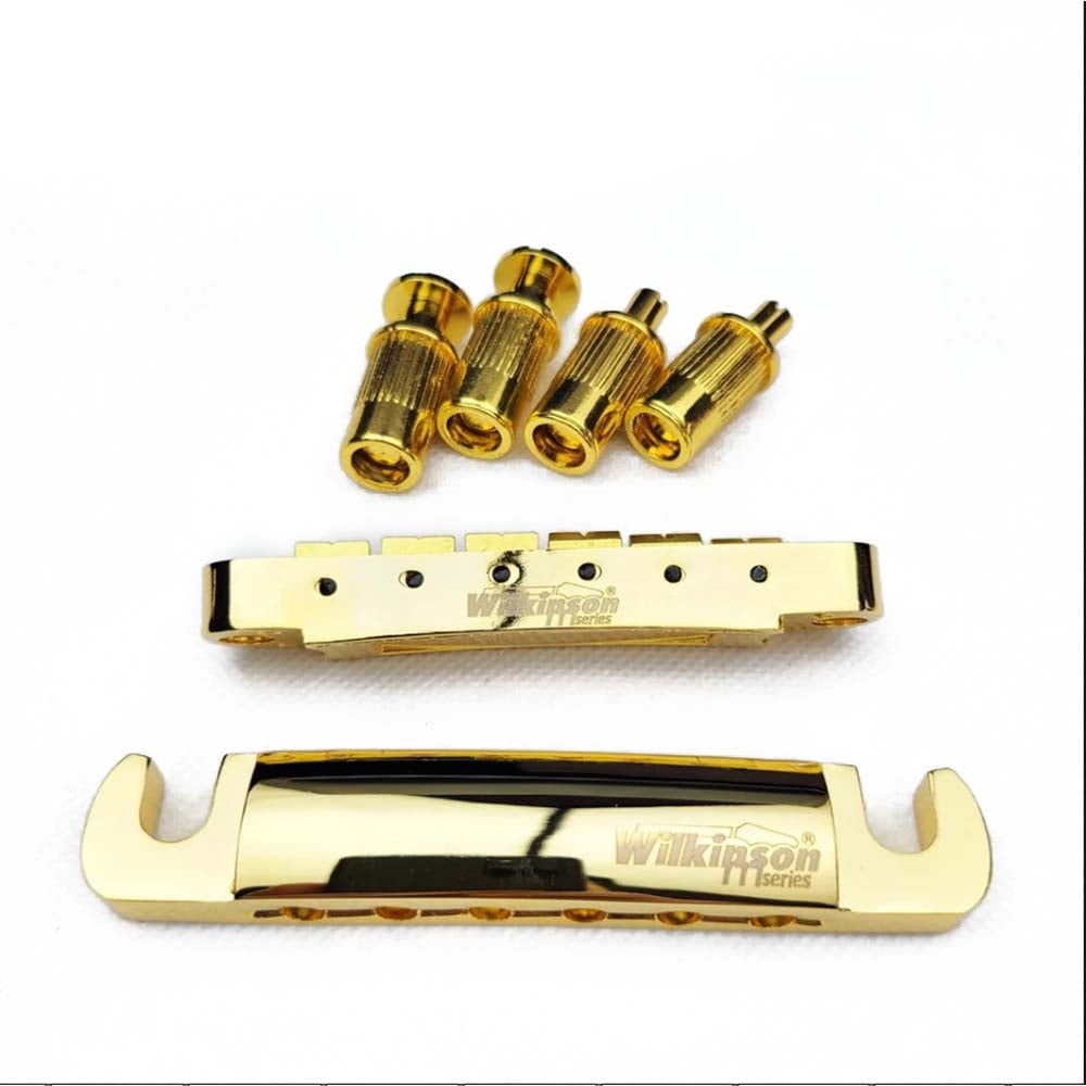 Original Wilkinson Gold Tune-O-Matic Style Electric Guitar Bridge For ...