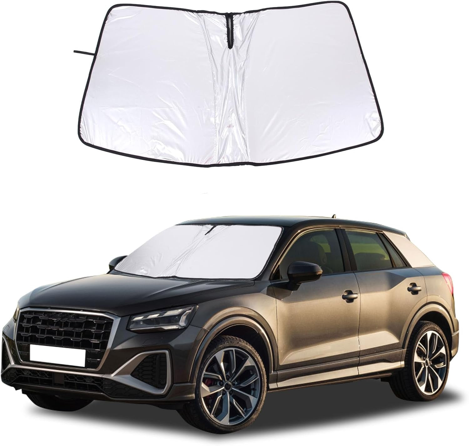 The Original Windshield Sun Shade Compatible For Audi Q2 2016 2017 2018 ...
