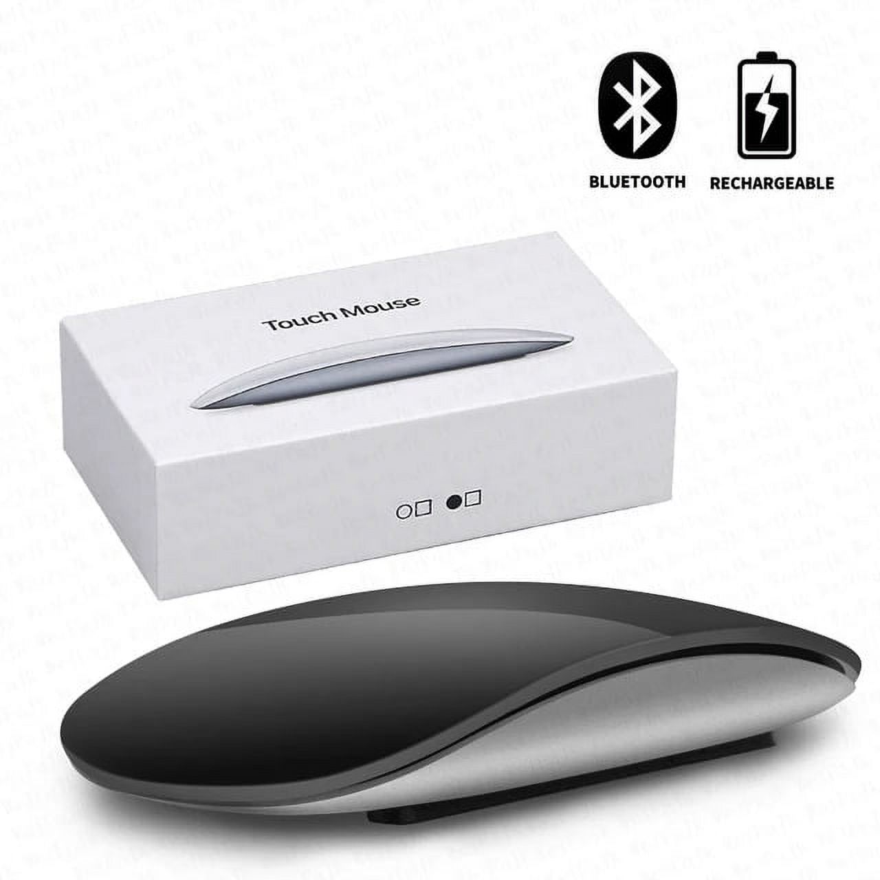 Touch Magic Optical USB Wireless Ergonomic Mouse, Black - Walmart.com