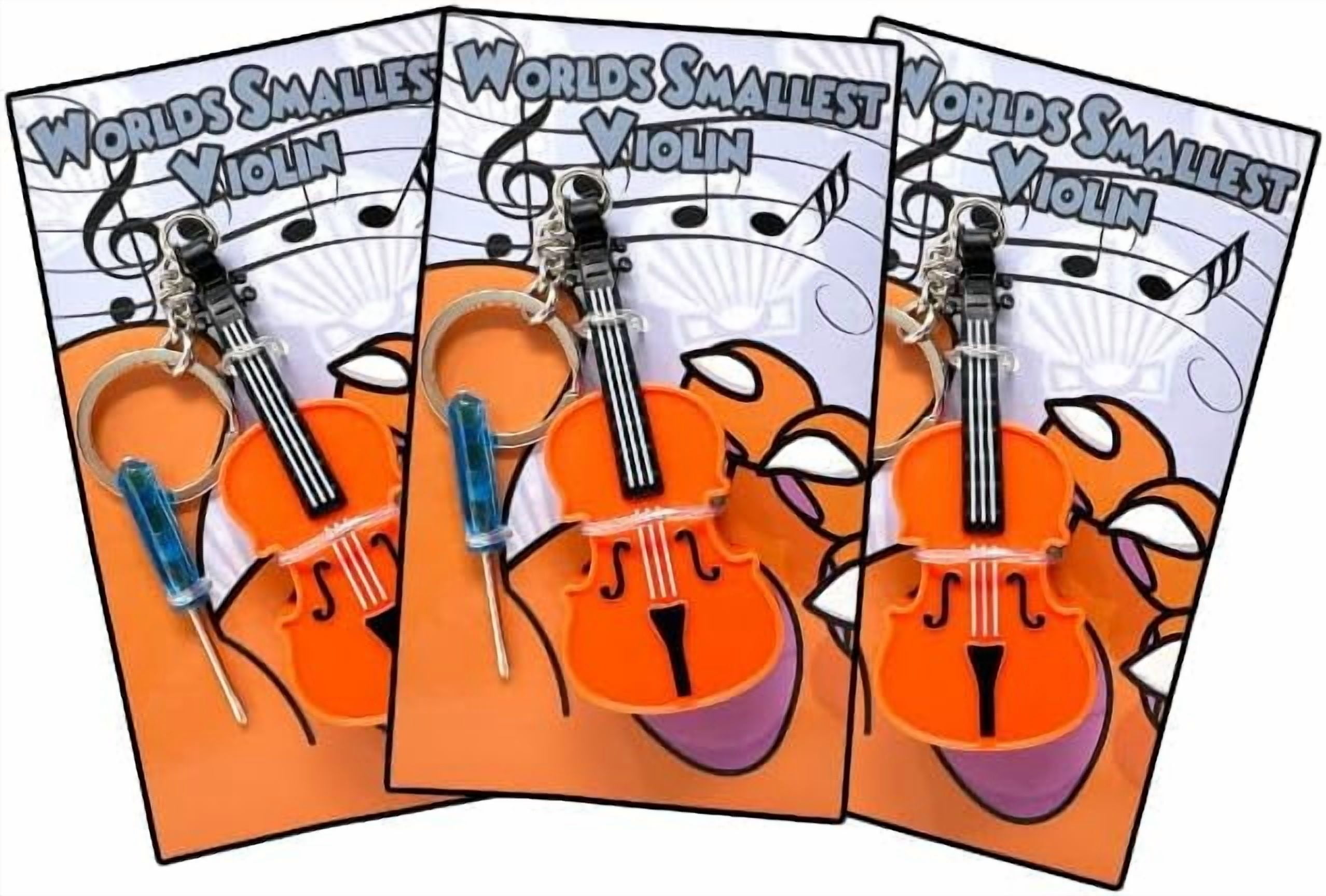 Original World's Smallest Violin Toy Keychain With Playable Sad Music ...