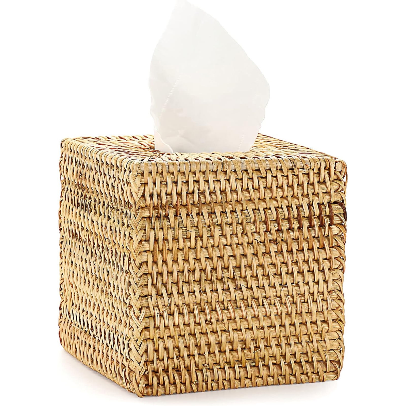 Original color rattan tissue box restaurant wooden square tissue box ...