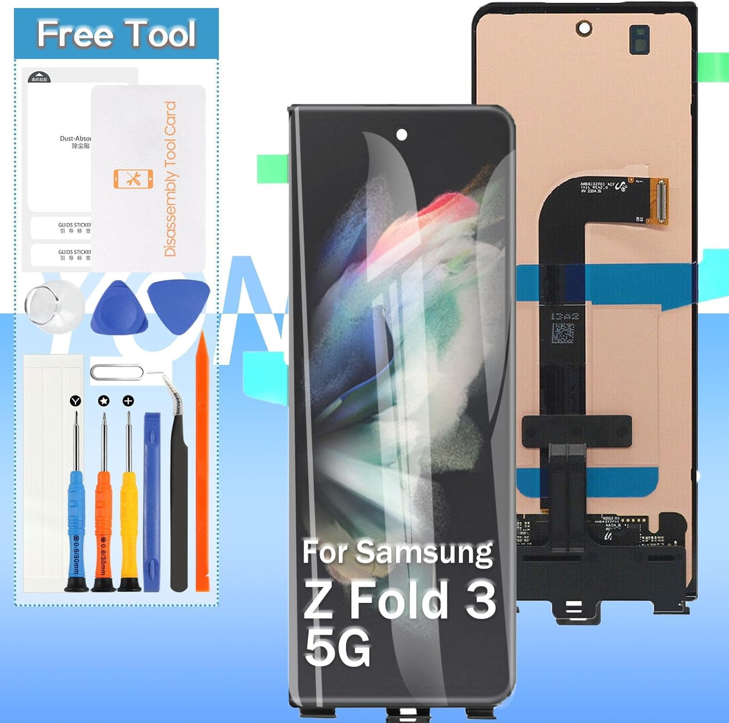 Original for Samsung Galaxy Z Fold 3 5G LCD Screen Replacement Display ...