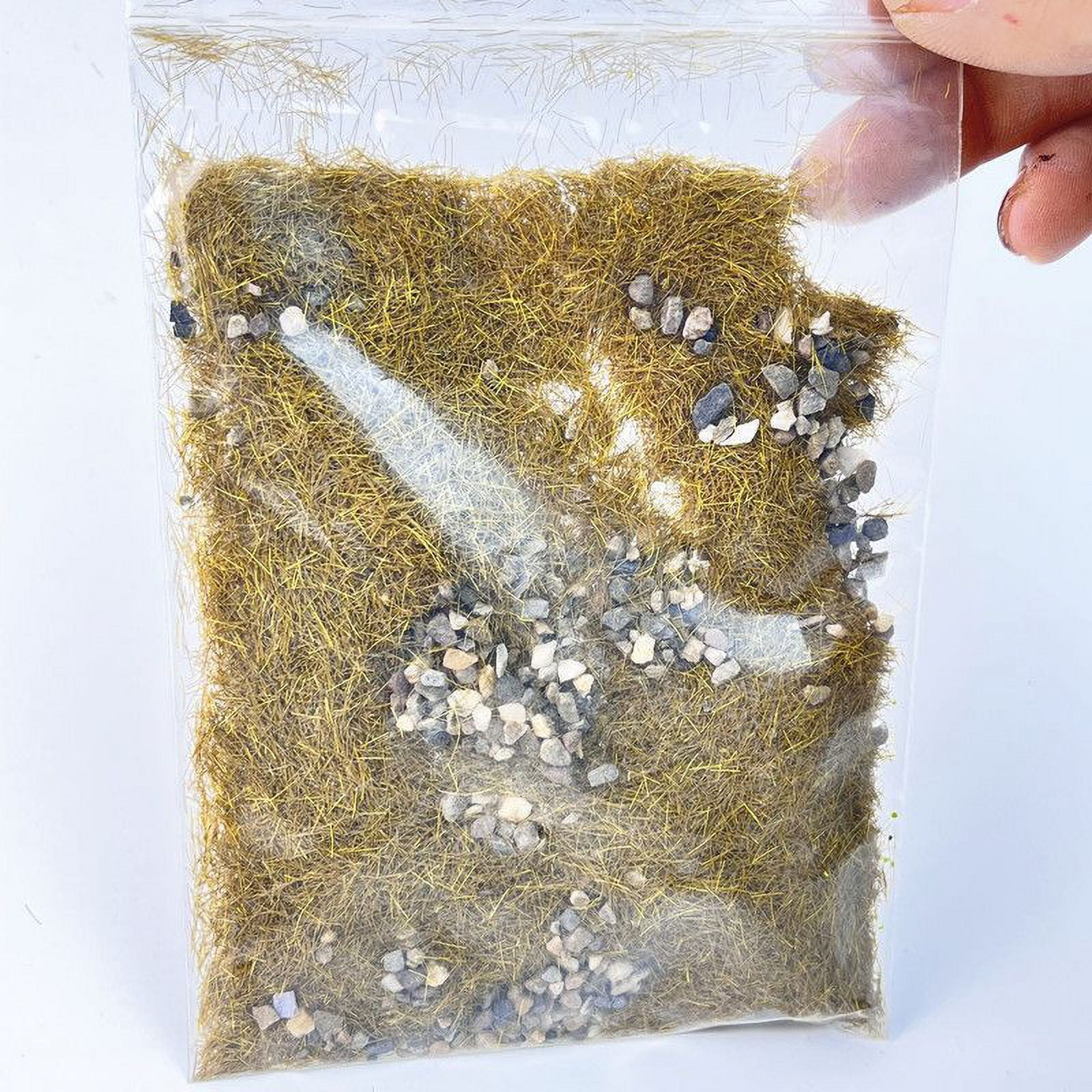 Original micro-landscape simulation ground grass gravel particles ...