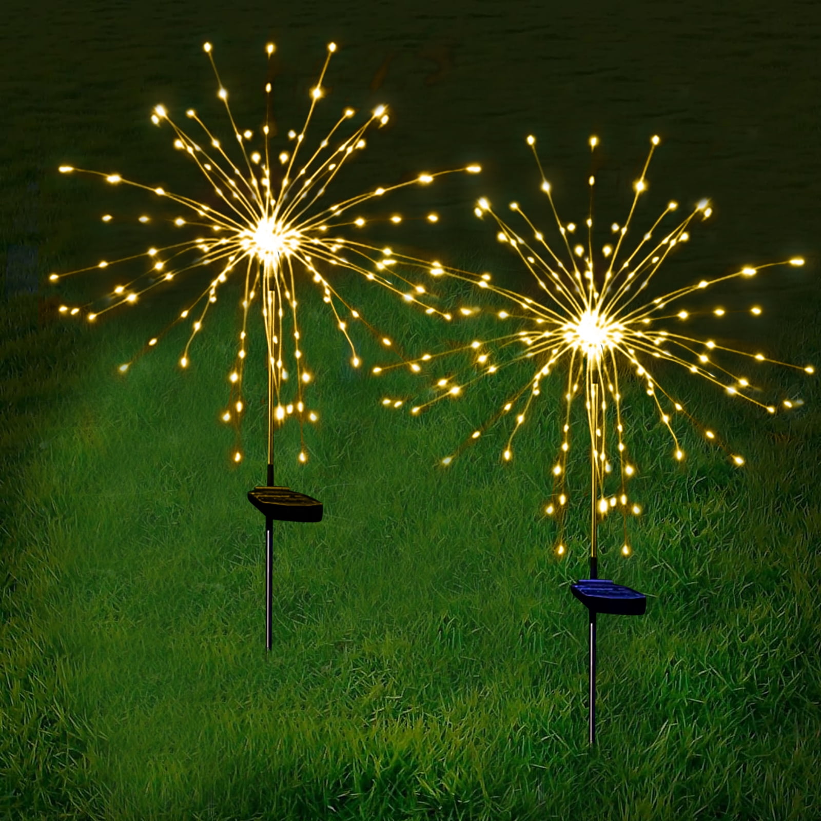 OriginalSourcing 2 Pack Solar Firework Outdoor Lights 120 LED for ...