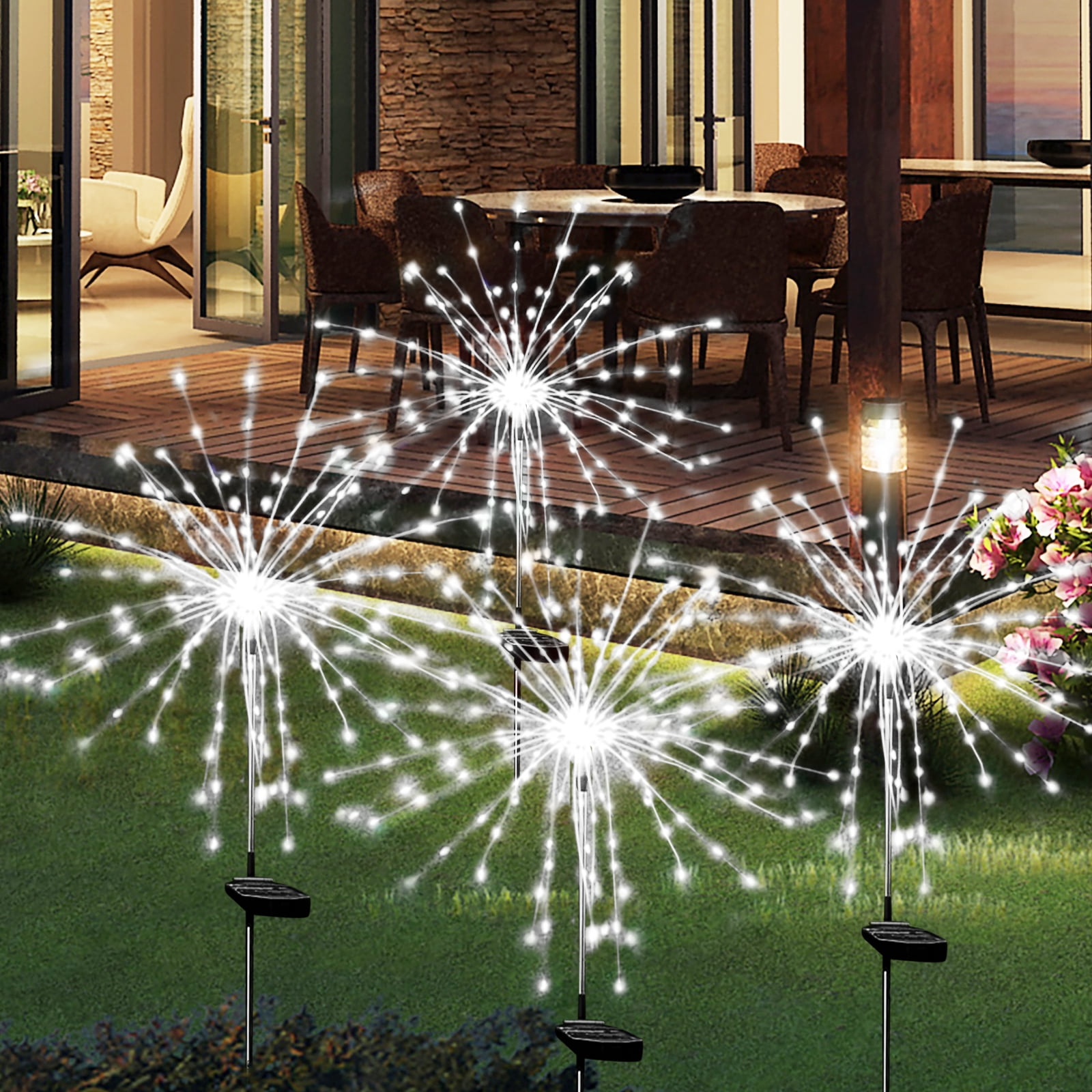OriginalSourcing Solar Firework Lights, 120 LED Colored Outdoor ...
