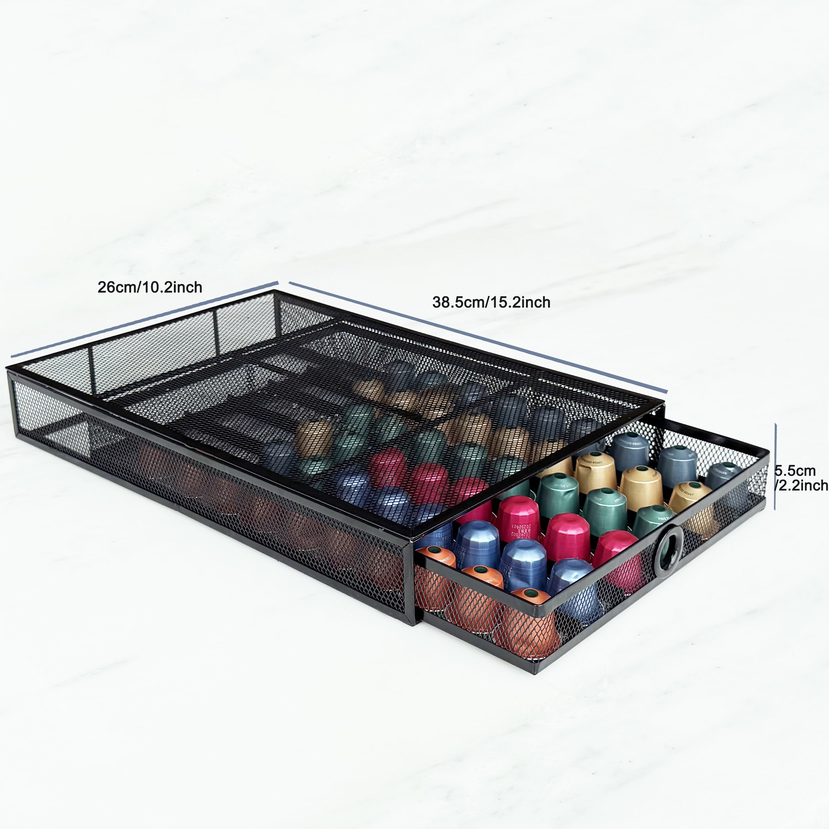 Originaline Capsule Holder Drawer - Coffee Pod Storage with Glass Panel ...