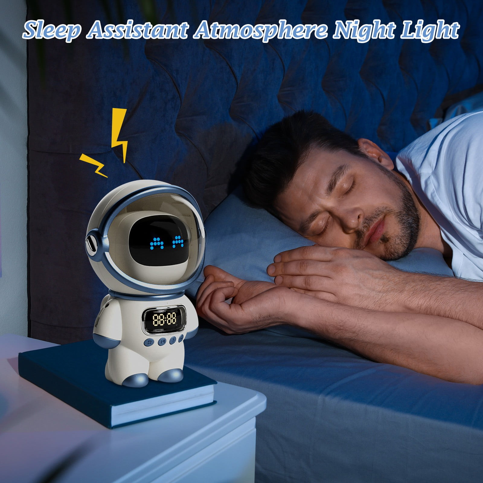 Originality Astronaut Clock, Voice Bluetooth Speaker for PC Desktop ...