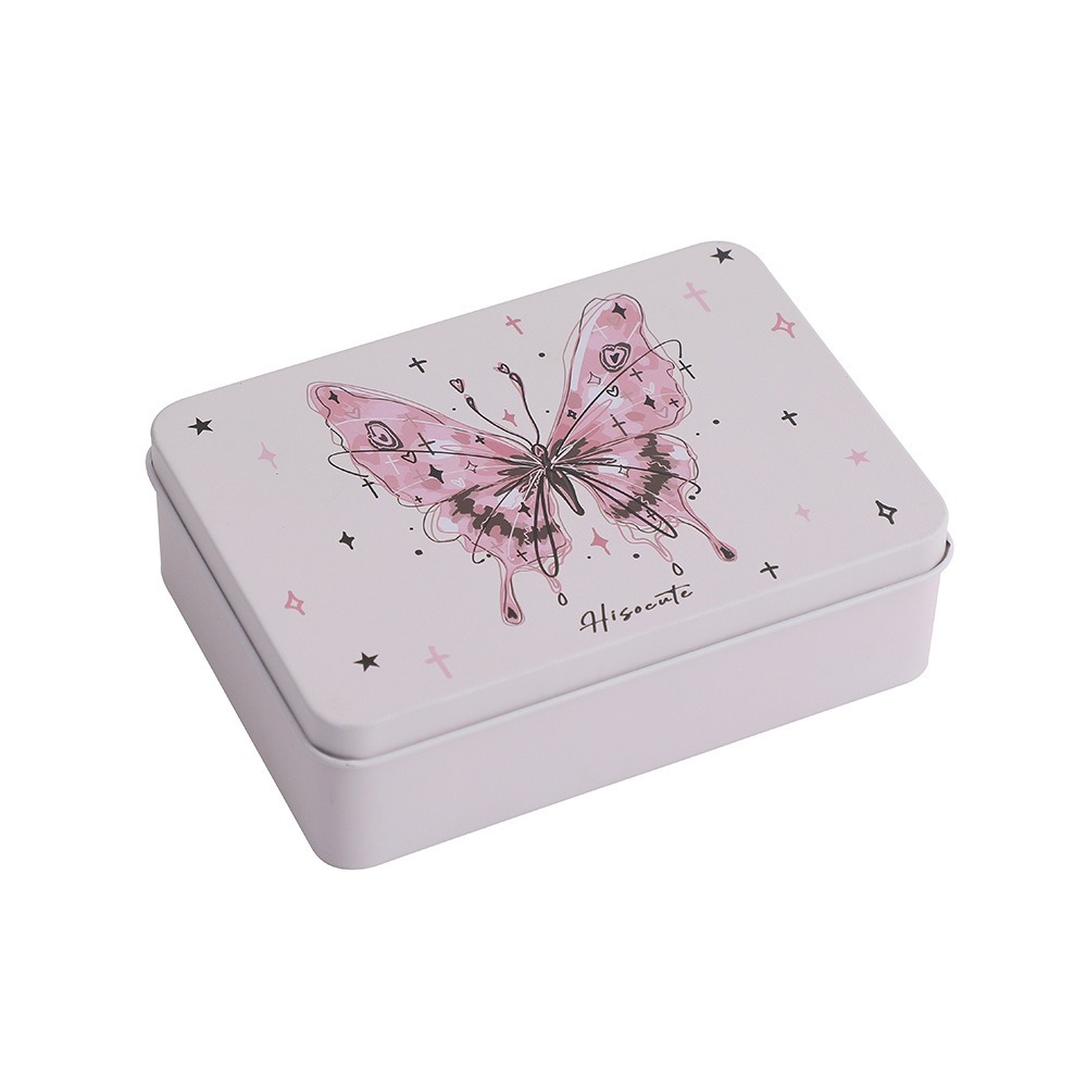 Originality Butterfly Desk Organizer Iron Sticker Storage Box Student ...