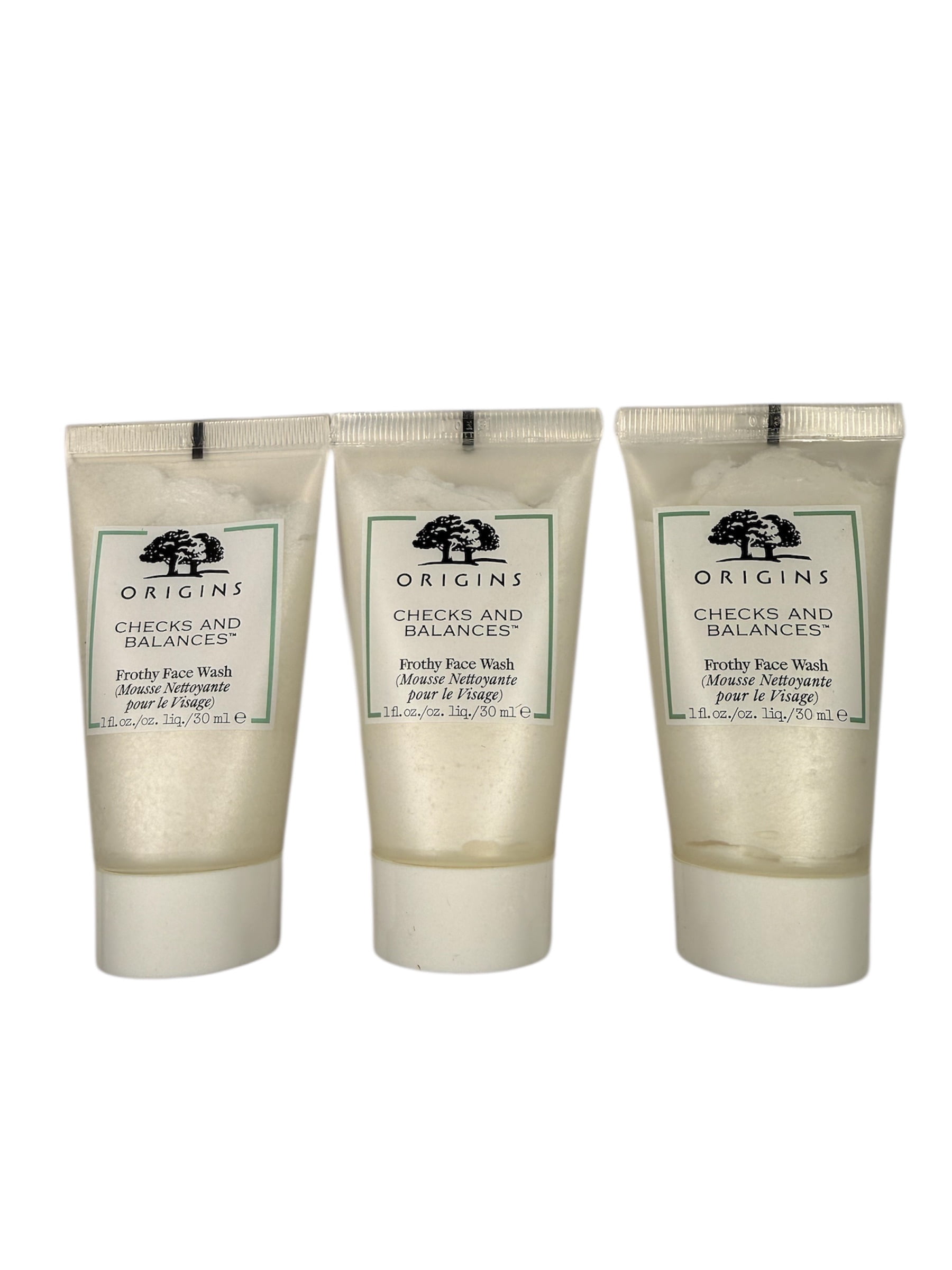 Origins Checks and Balance Frothy Face Wash 1.0 fl. oz / 30 ml Total 3 ...