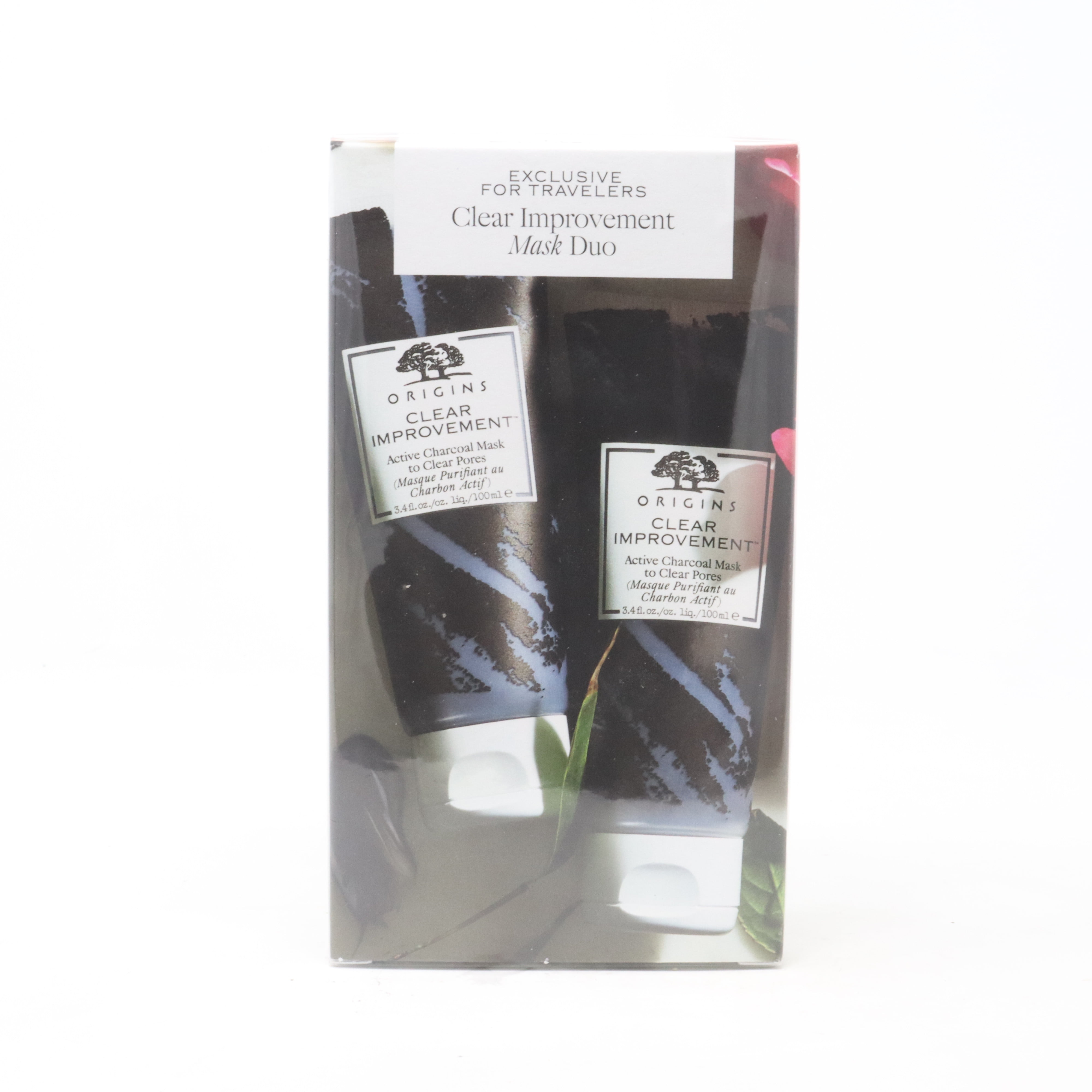 Origins Clear Improvement Active Charcoal Mask 2pc Set 100ml + 100ml ...