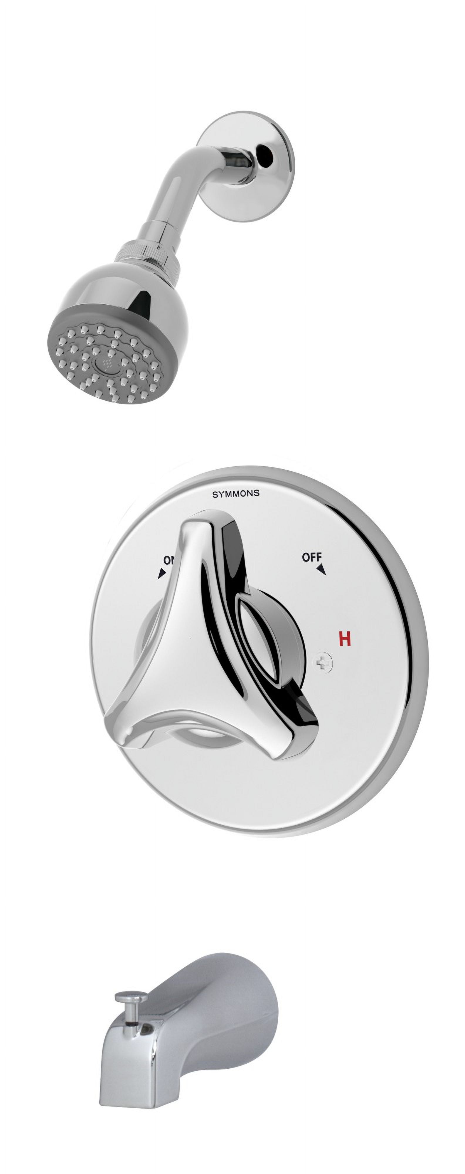 Origins Single Tri-Star Handle Tub and Shower Faucet with Stops in ...