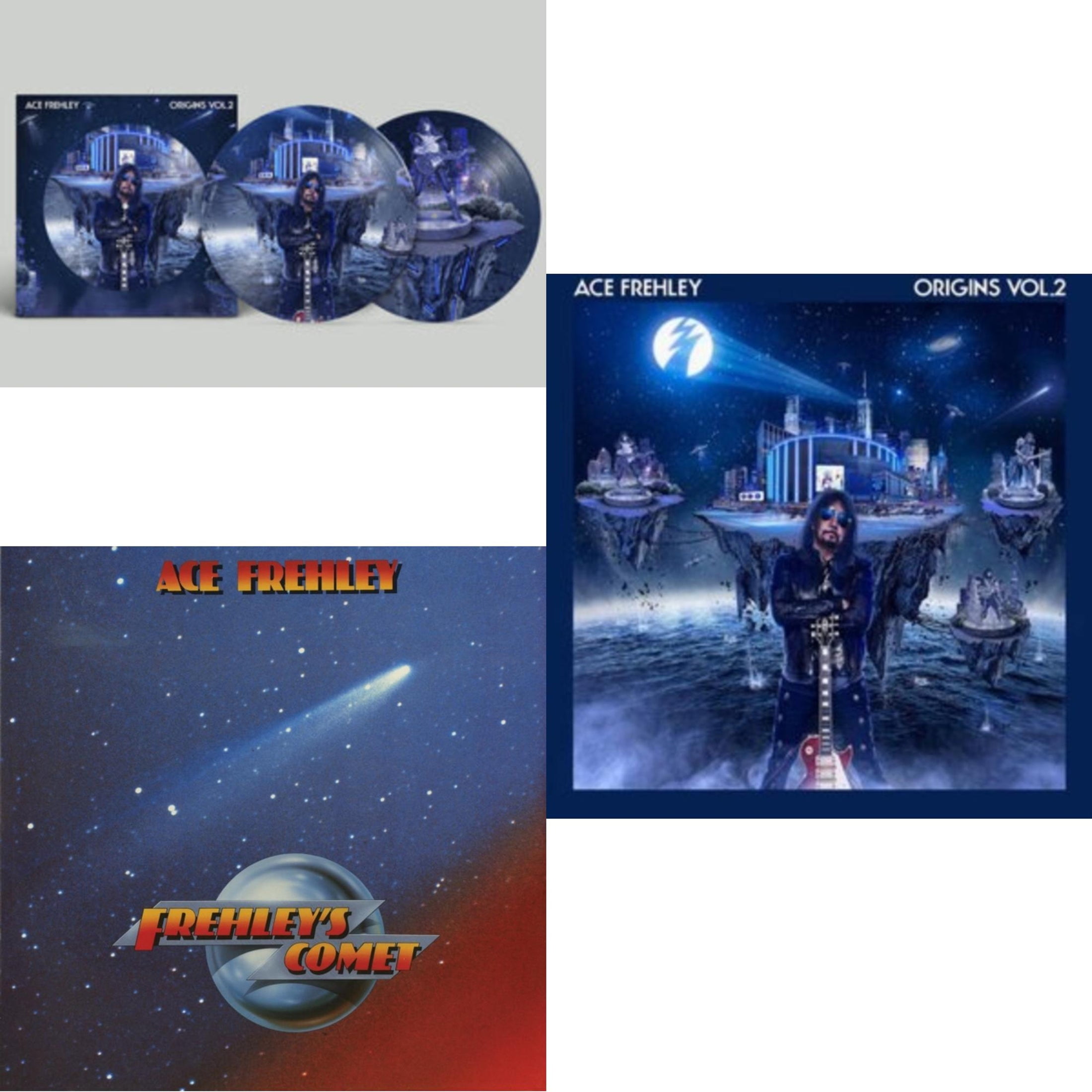 Origins: Vol. 2 (Picture Disc) & Frehley's Comet (Red & Blue Hand ...