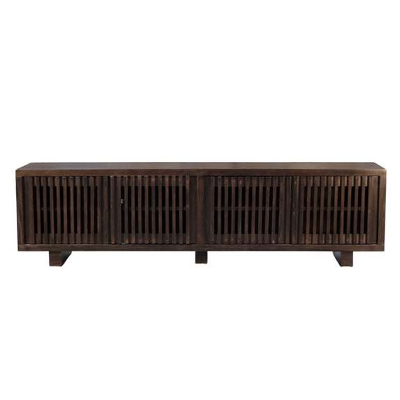 Origins by Alpine Nara 80" TV Console - Dark Walnut - Walmart.com