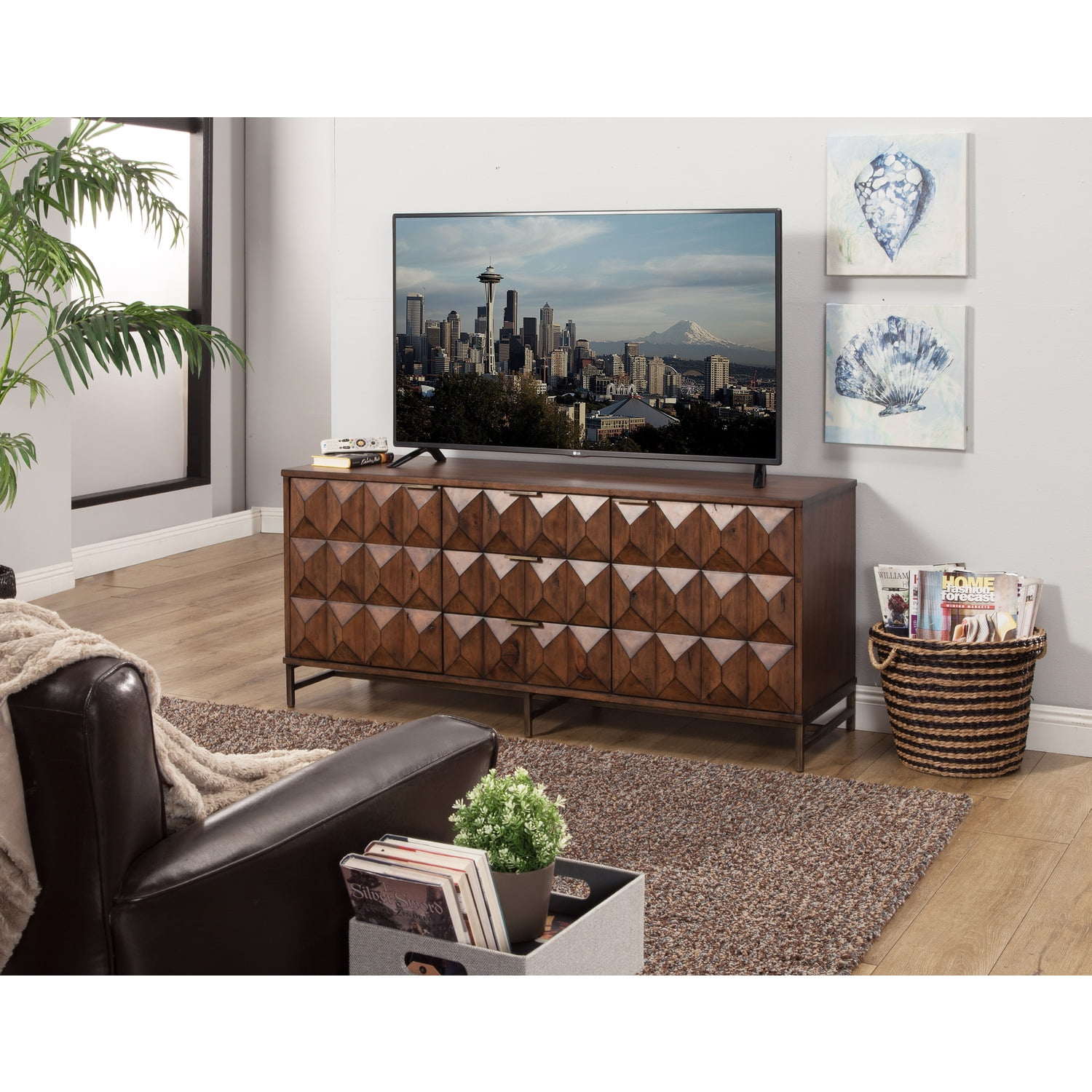 Origins by Alpine Trig TV Console for TV's up to 70" - Walmart.com