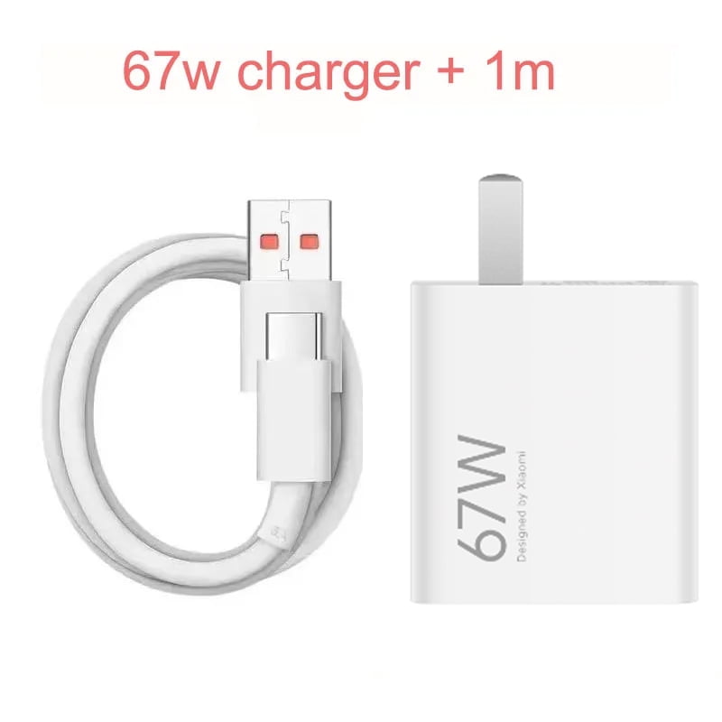 Orignal Xiaomi EU 67W Charger + Cable for Redmi Note 10 Pro Note 11 Pro ...
